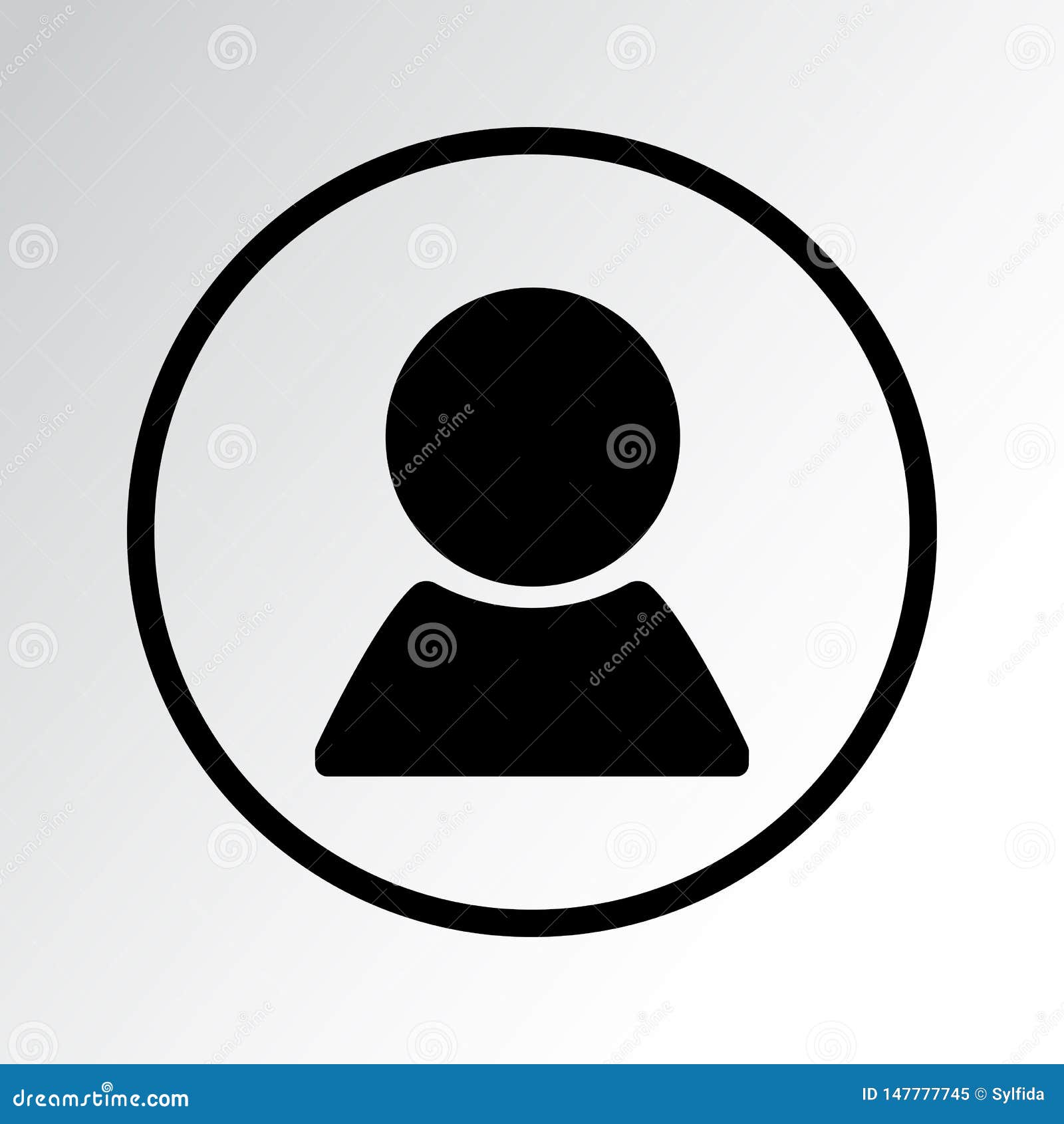 Black Person Icon. Vector Illustration Stock Illustration ...