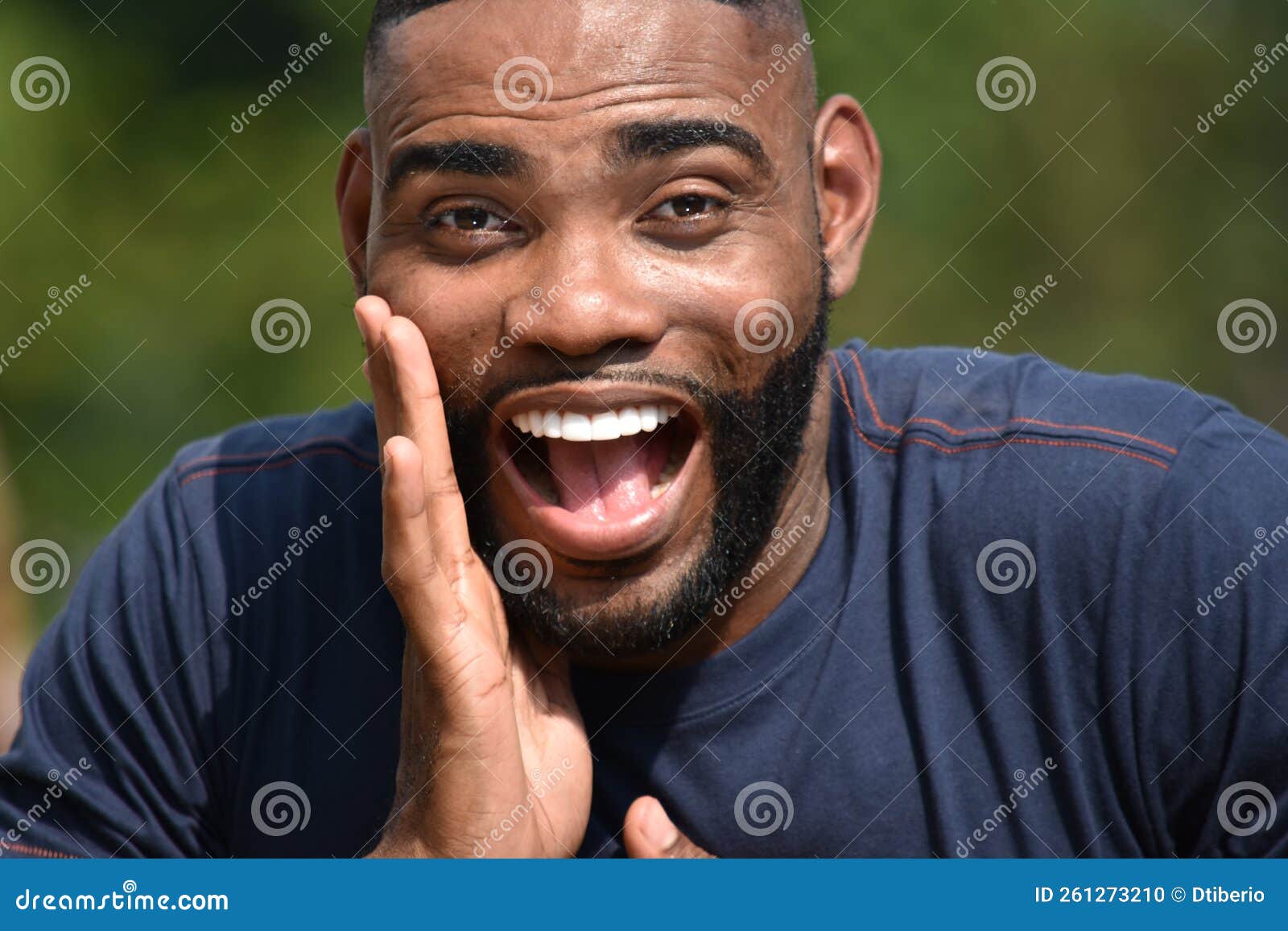 A Black Person Shouting stock photo. Image of shouts - 261273210