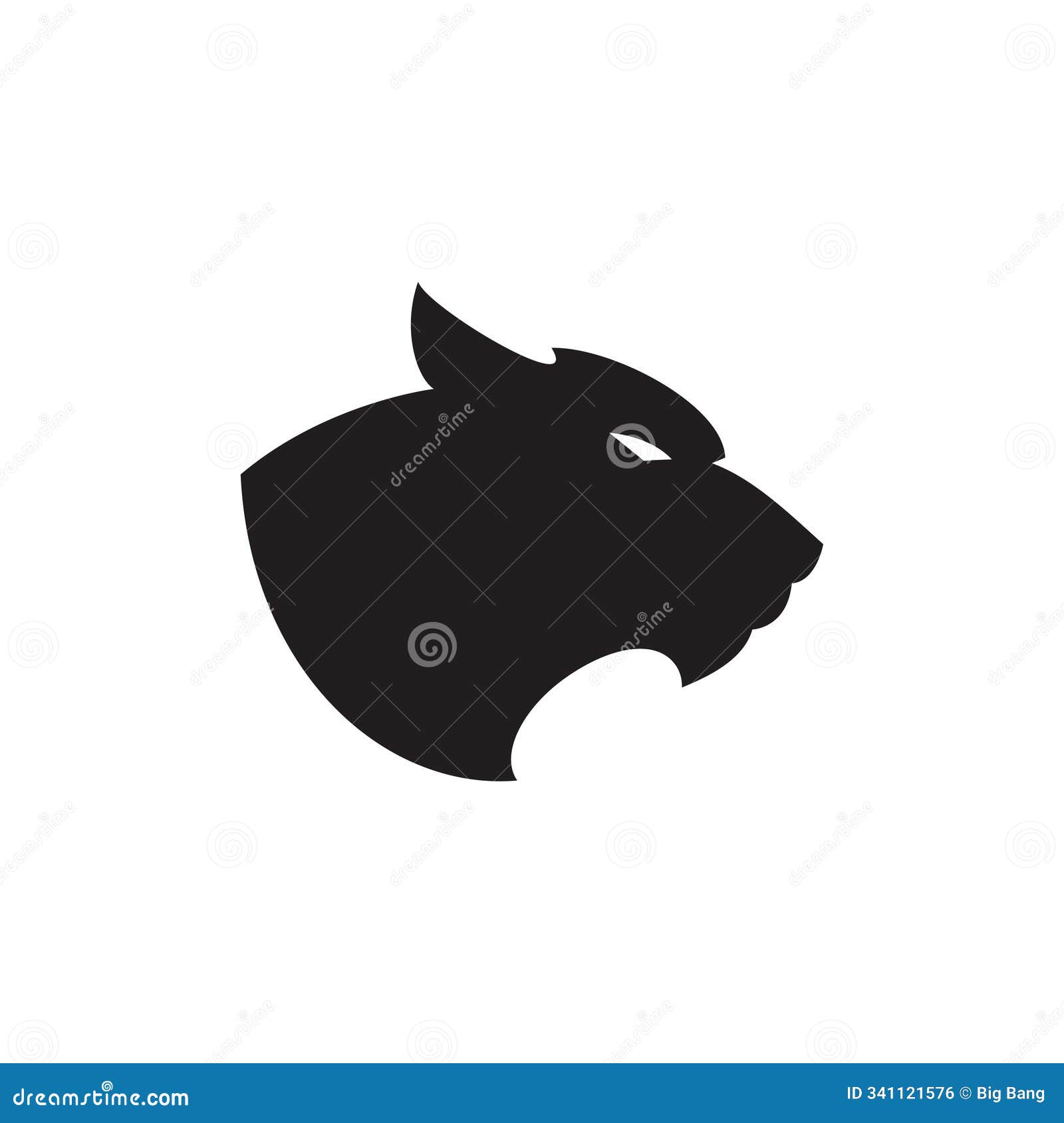Black Phanter Icon Logo Design Illustration Stock Vector - Illustration ...
