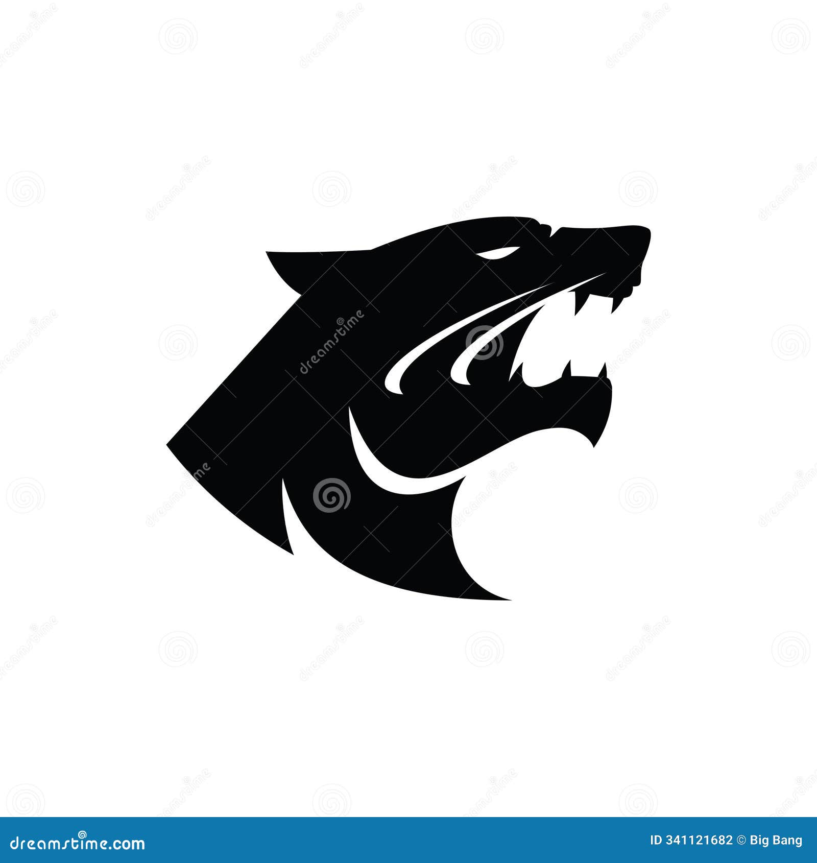 Black Phanter Icon Logo Design Illustration Stock Vector - Illustration ...