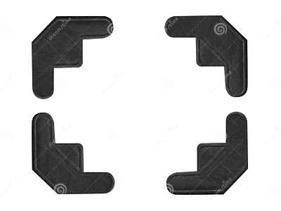 Black Photo Corners 2 (path Included for Each Corner) Stock Photo ...