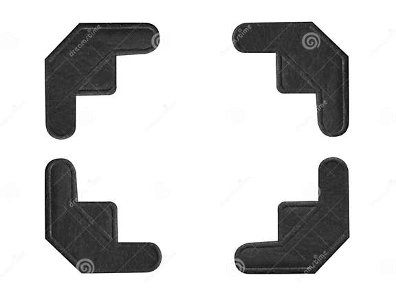 Black Photo Corners 2 (path Included for Each Corner) Stock Photo ...