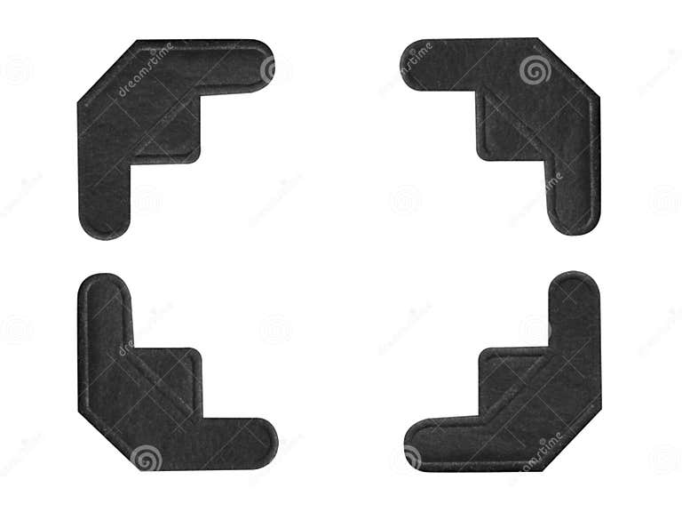 Black Photo Corners 2 (path Included for Each Corner) Stock Photo ...