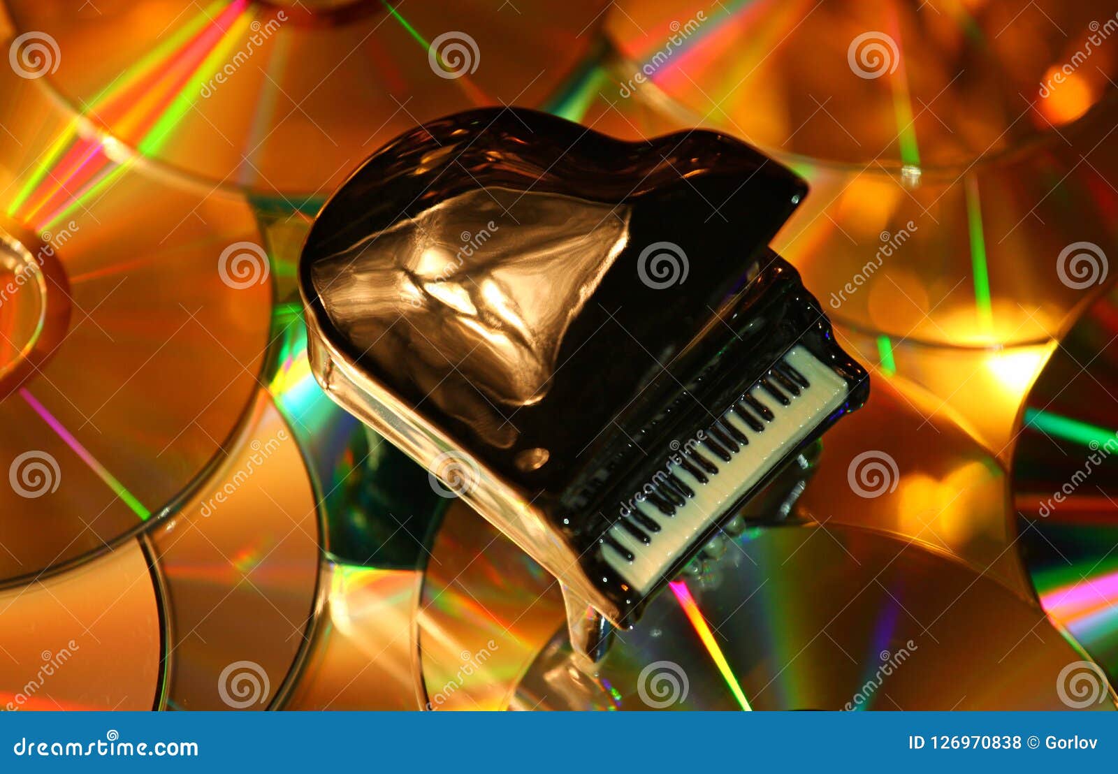 Black Piano Cd Disk Studio Quality Stock Photo - Image of album, black ...