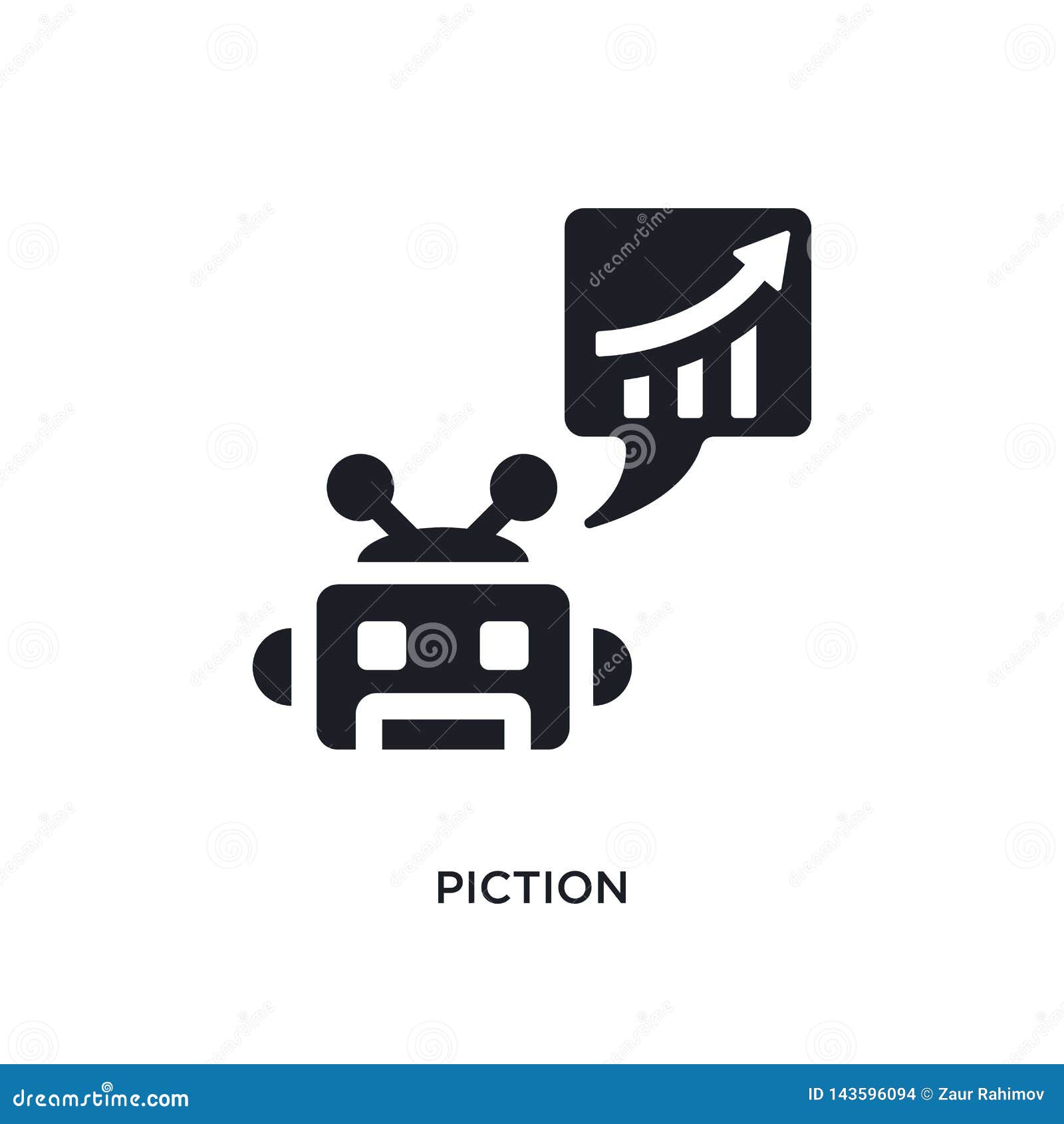 Black Piction Isolated Vector Icon. Simple Element Illustration from ...