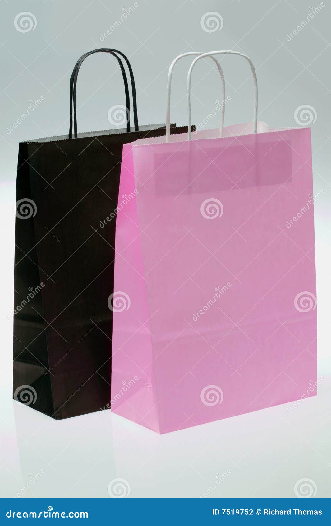 Black and Pink bags stock photo. Image of paperbag, copy - 7519752