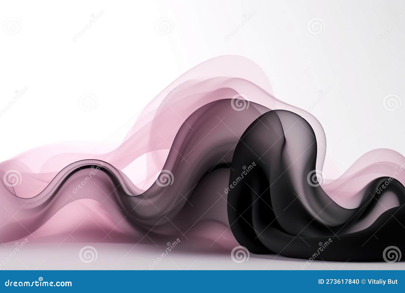 Black Pink White Abstract Wave Acrylic Texture Made with Generative AI ...