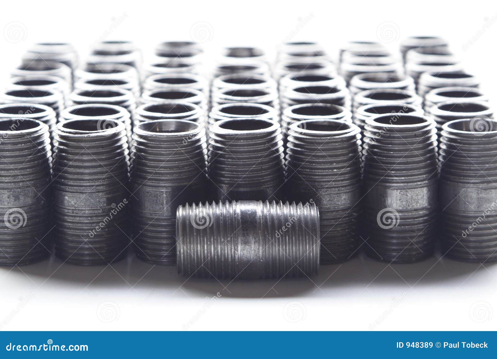 Black Pipe Fittings stock image. Image of construction - 948389