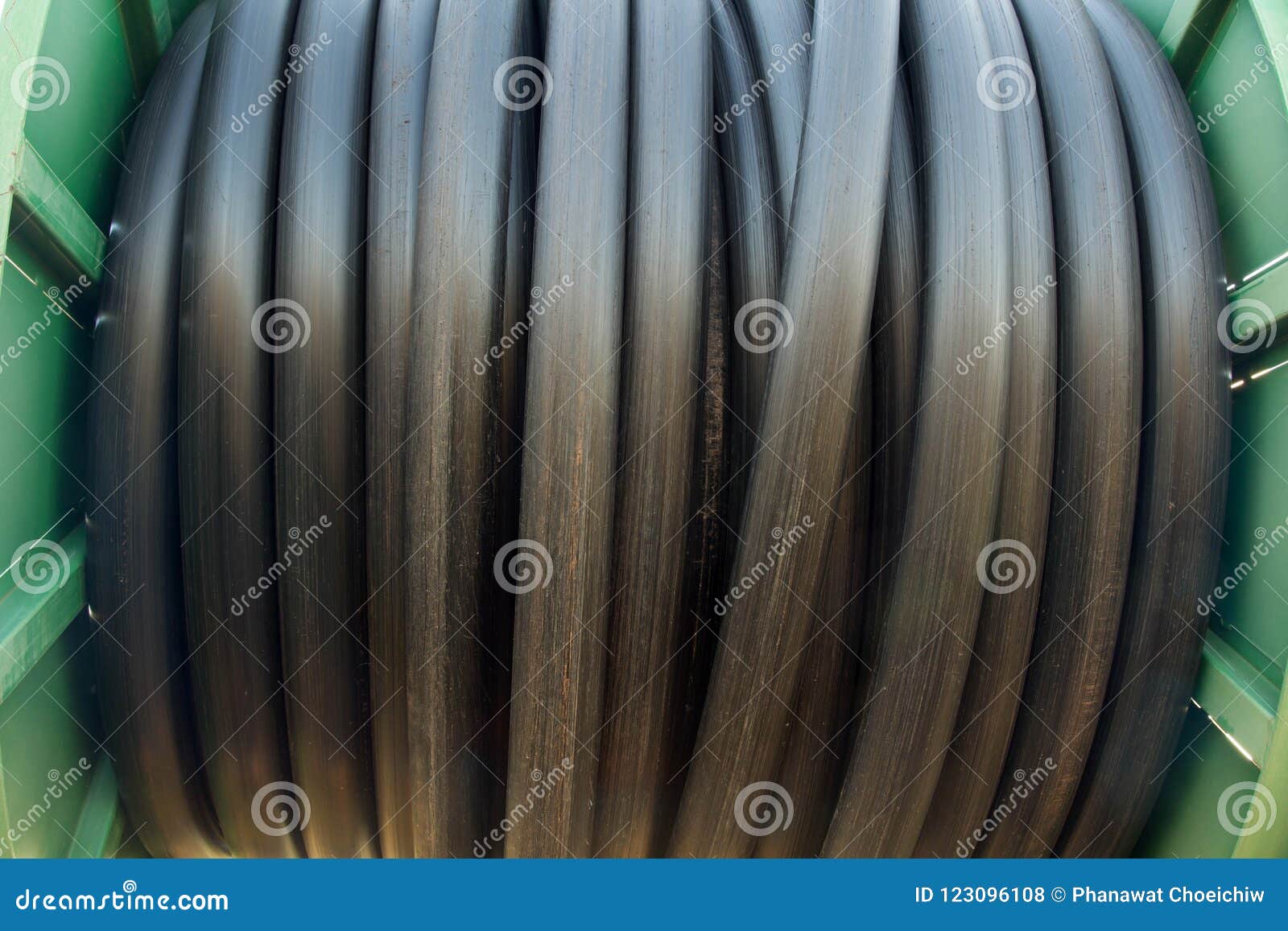 Black Pipe Hose Roll Background and Texture. Stock Photo - Image of ...