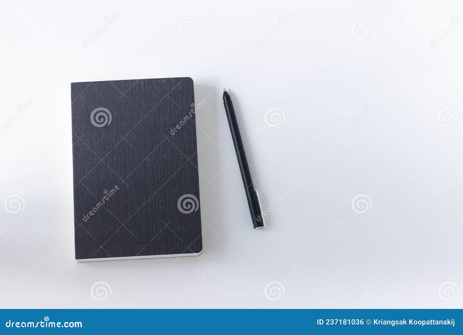 Black Plain Diary or Blank Journal for Writing Memo, Note and Message ...