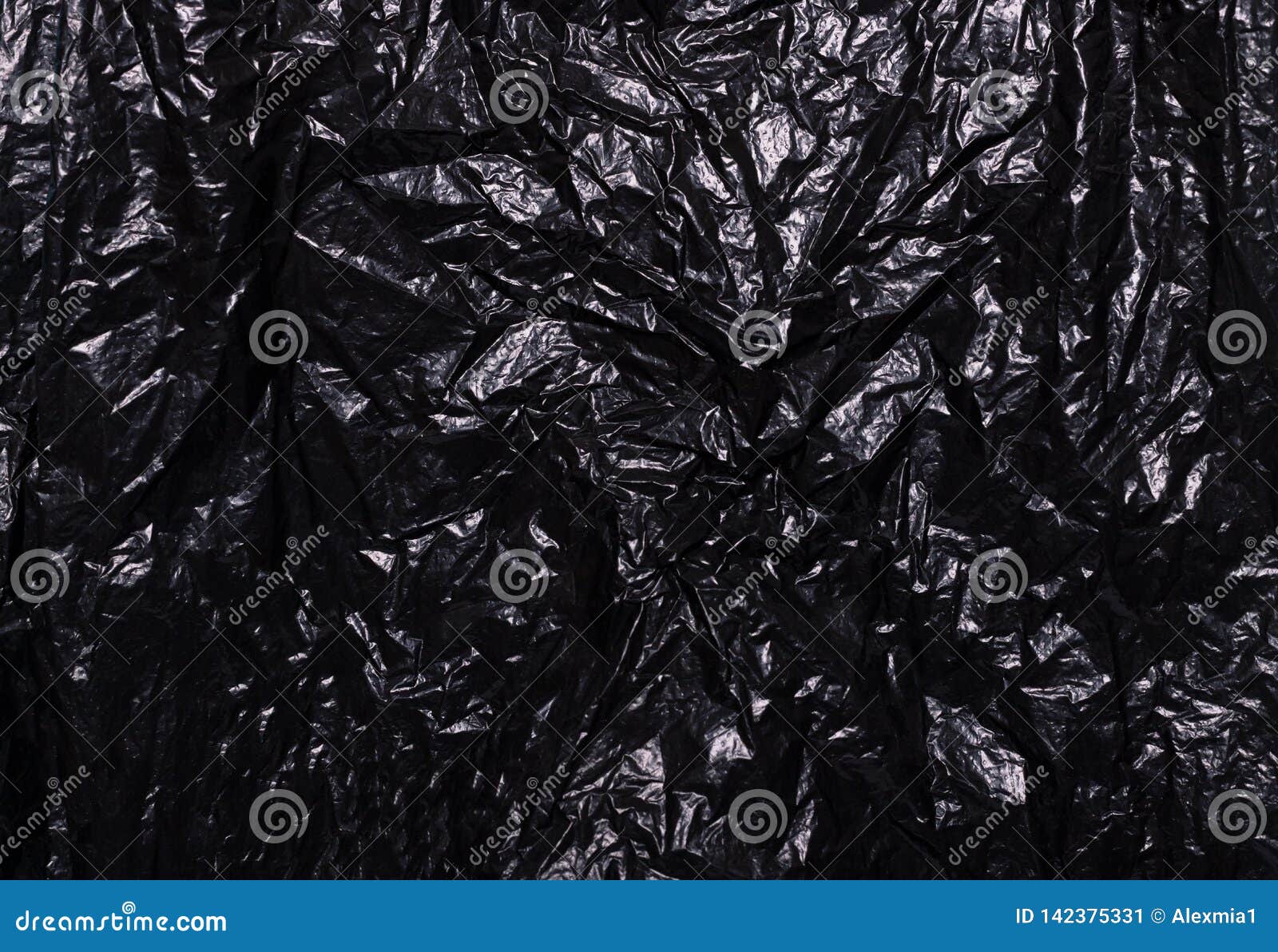 Black Plastic Bag. the Concept of Using Environmentally Friendly ...