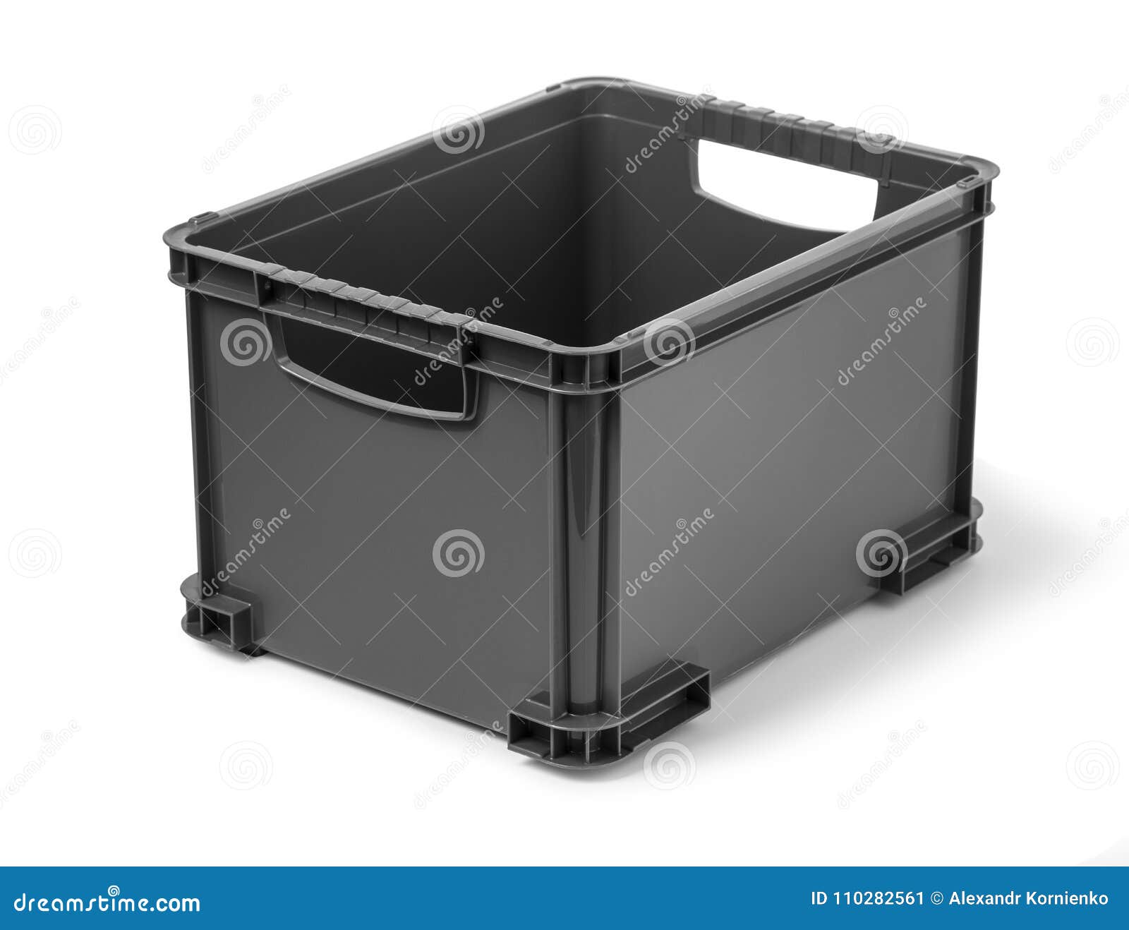 Black plastic box isolated stock image. Image of isolated - 110282561