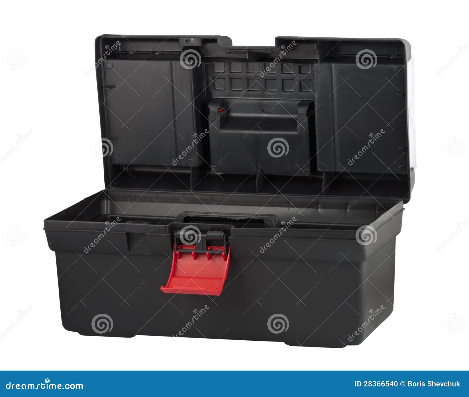 Black Plastic Box for Tools Stock Photo - Image of closed, manual: 28366540