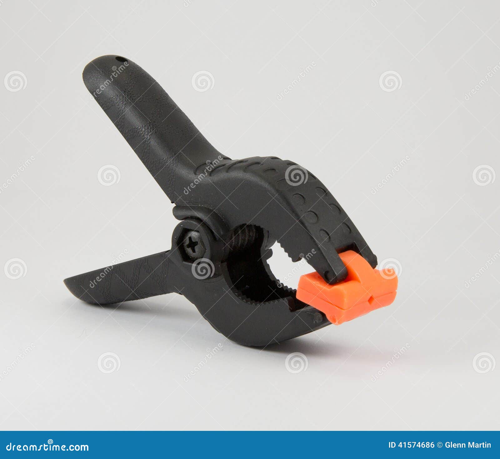 Black plastic clamp stock photo. Image of grip, metal - 41574686