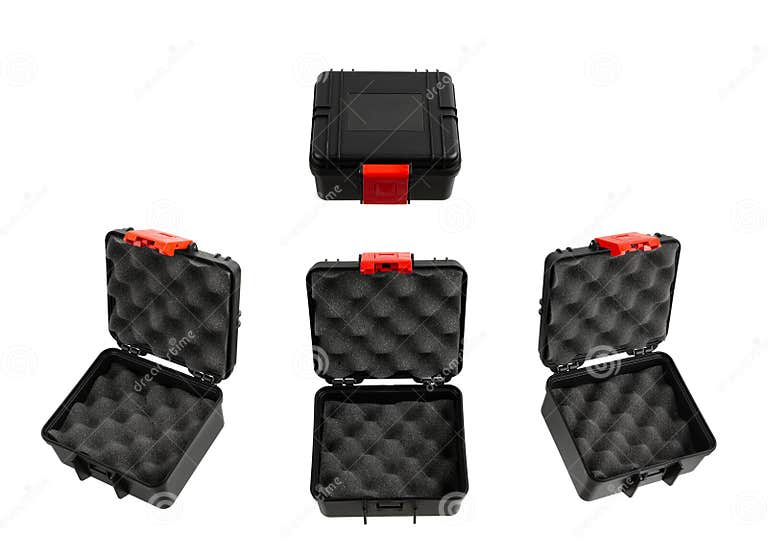 Black Plastic Container with Foam Inside for Safe Storage and ...