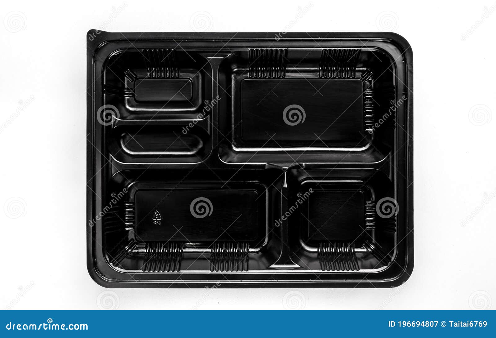 Black Plastic Food Container Stock Image - Image of empty, polystyrene ...