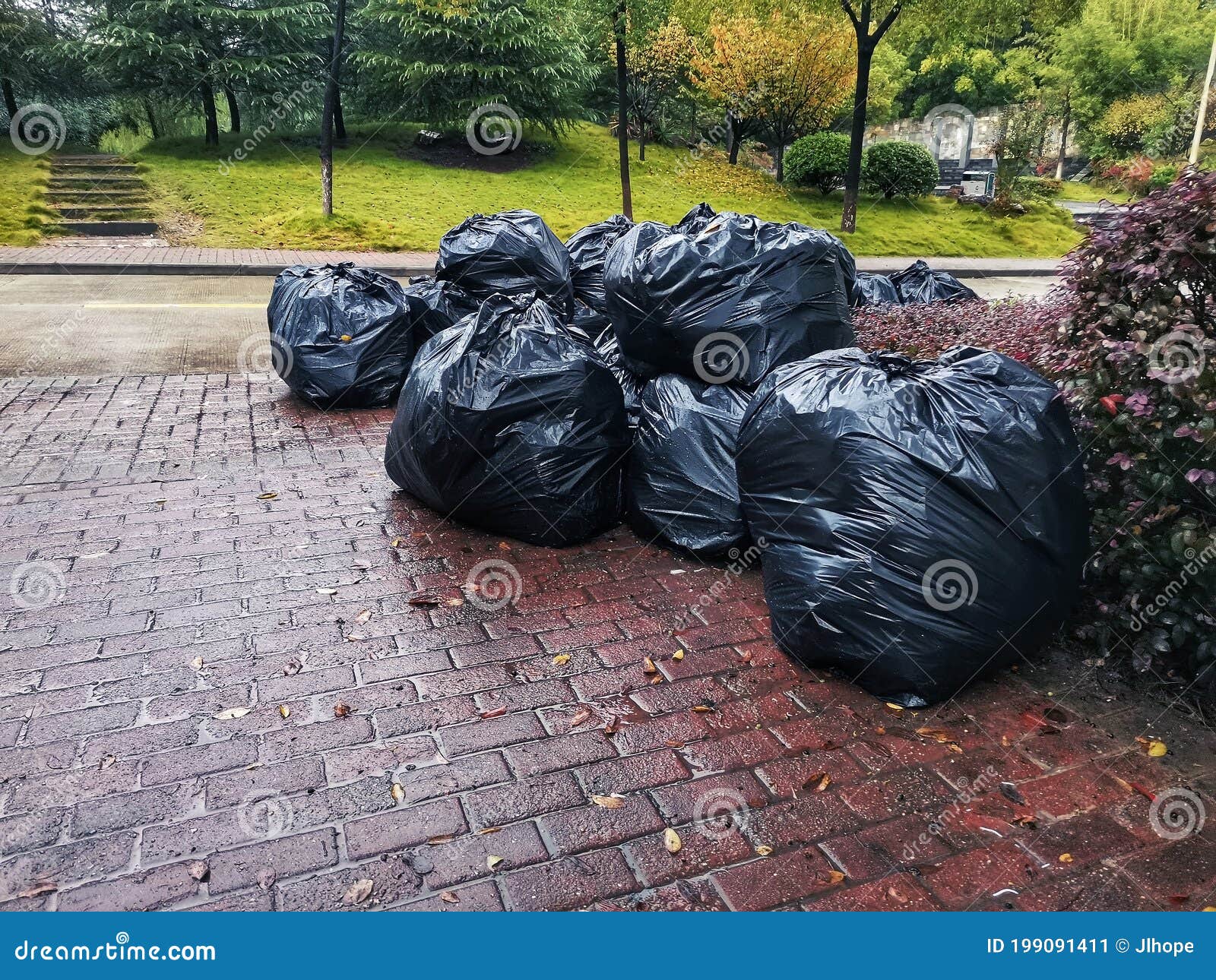 Garbage Bags Full of Garbage Stock Image - Image of garbage, clean ...