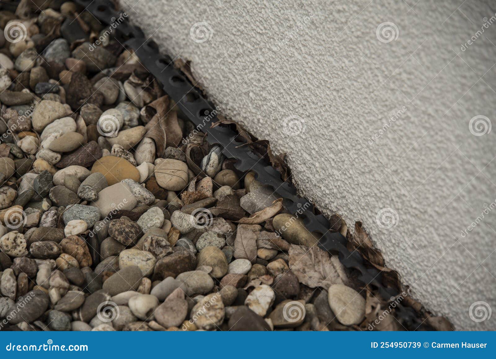 A Black Plastic Mat As a Separation Layer Stock Image - Image of black ...