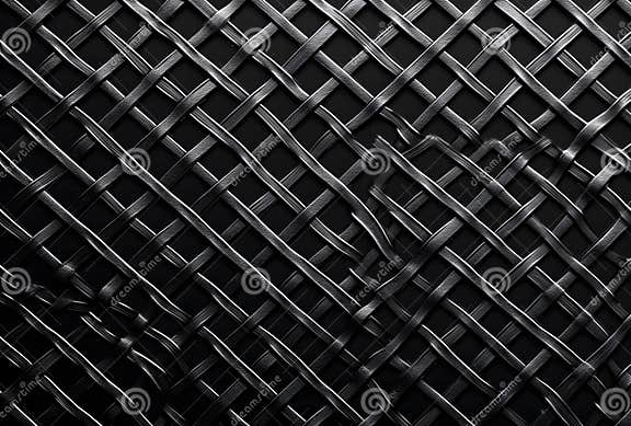 Black Plastic Mesh Texture Seamless Pattern Stock Illustration ...