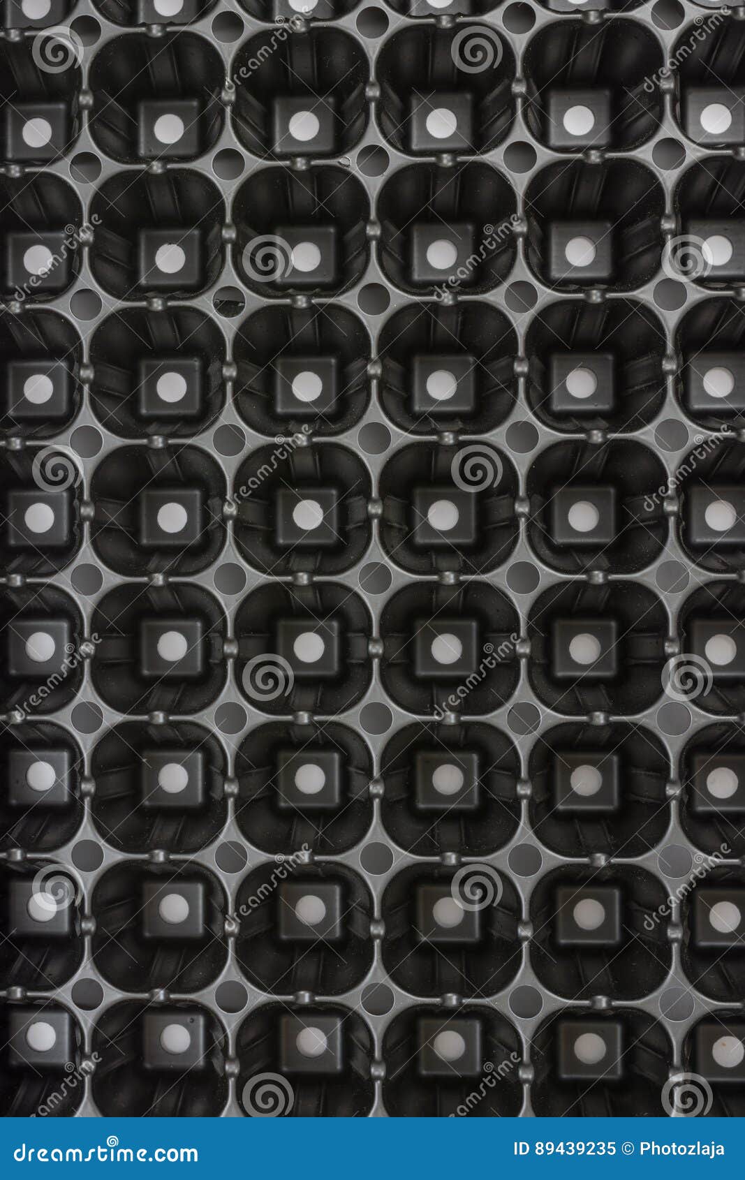Black Plastic Pattern Abstract Squares Background Plastic Stock Image ...