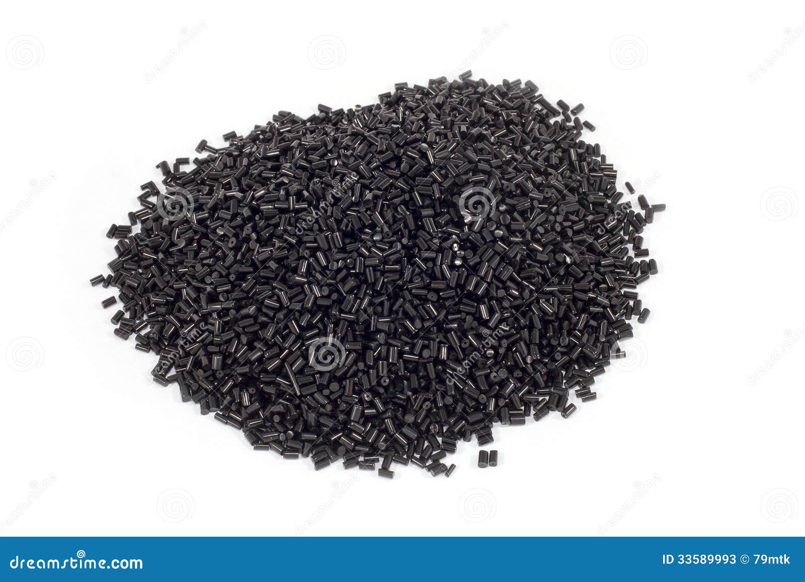Black Plastic Polymer Granules Stock Image - Image of plastic ...