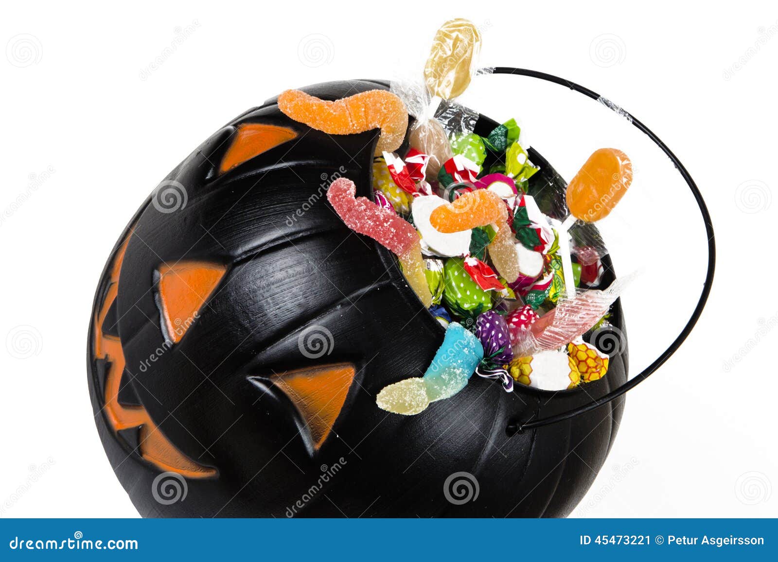 Black plastic pumpkin stock image. Image of full, lantern - 45473221