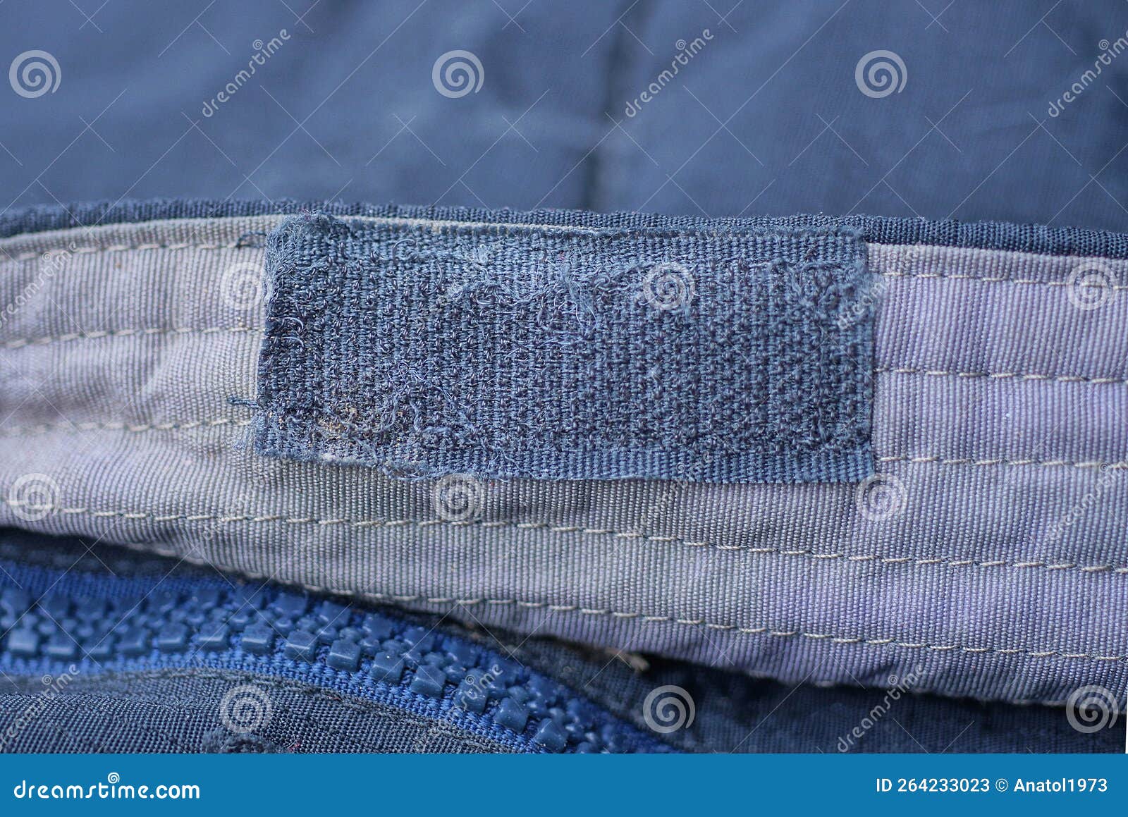 Black Plastic Rectangular Velcro Closure Stock Image - Image of closure ...