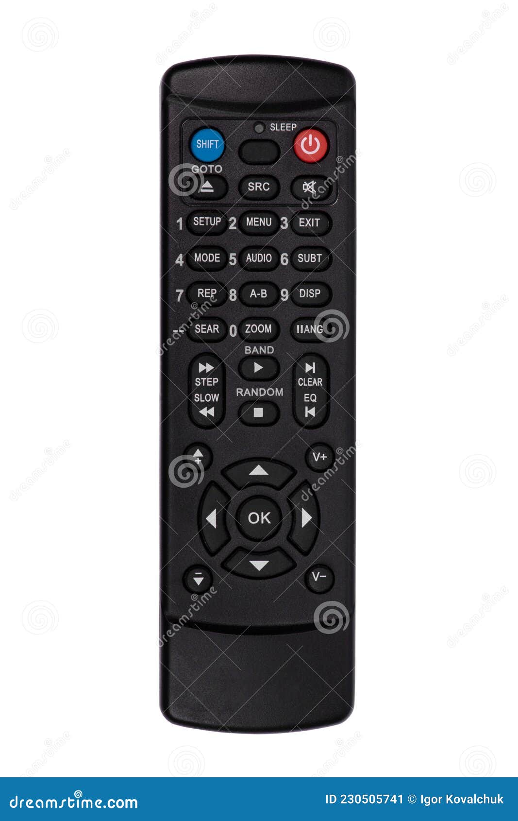 Black Plastic Remote Control Stock Image - Image of black, movie: 230505741