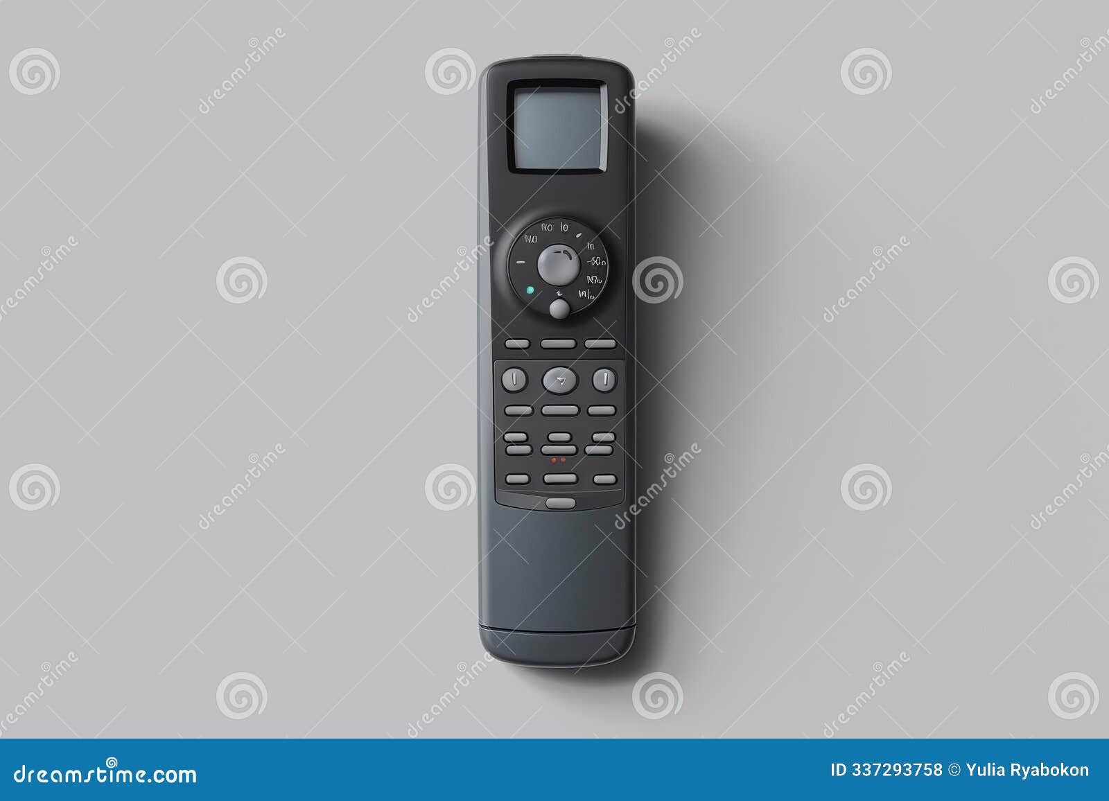 Black Plastic Remote Control Lying on White Background Stock Photo ...
