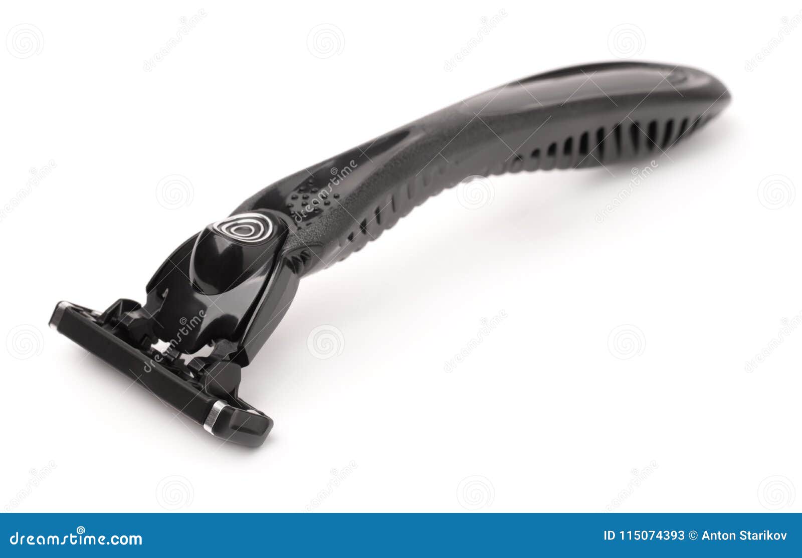 Black Plastic Shaving Razor Stock Image - Image of closeup, disposable ...