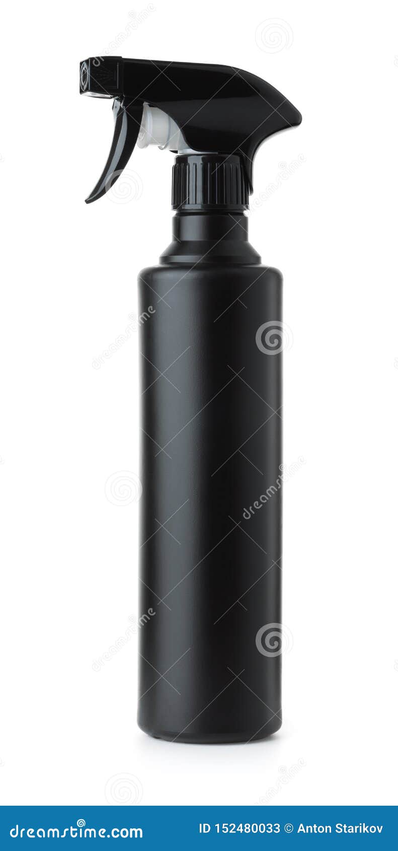 Black plastic spray bottle stock image. Image of container - 152480033