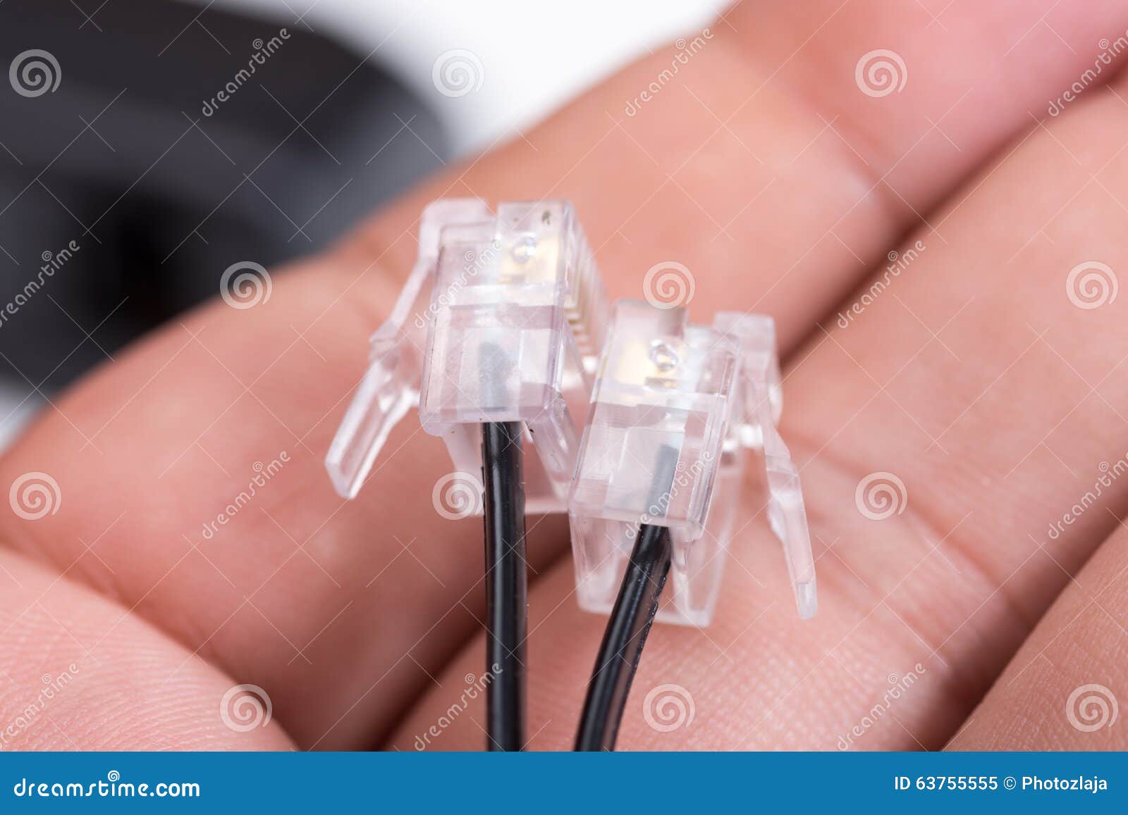 Black Plastic Telephone Socket Stock Image - Image of socket ...