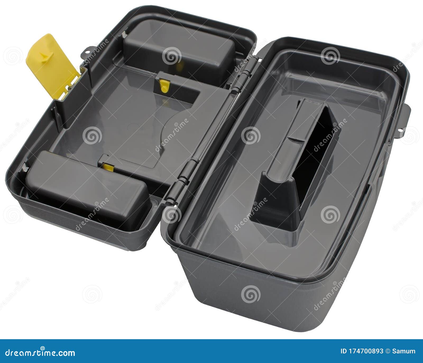 Black plastic tool box stock image. Image of handyman - 174700893
