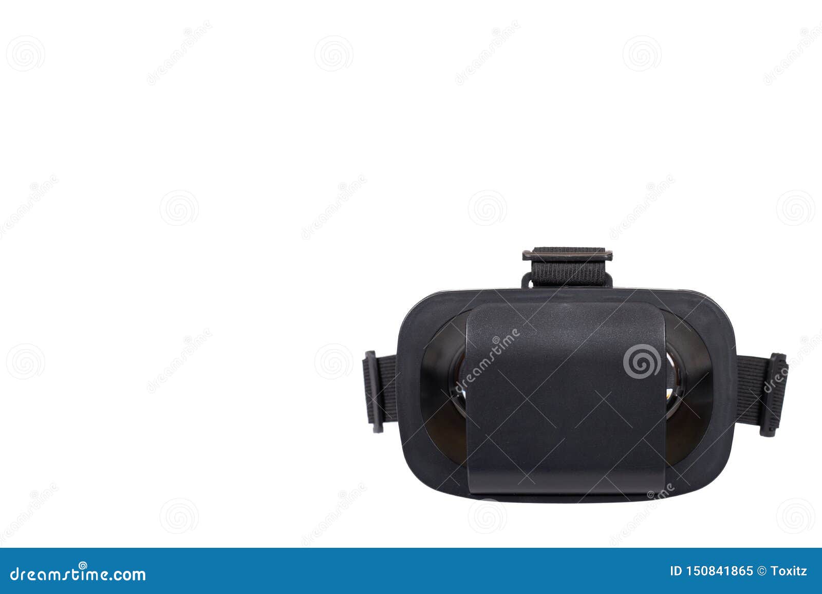 Black Plastic VR Headset, Virtual Reality Mask Stock Image - Image of ...