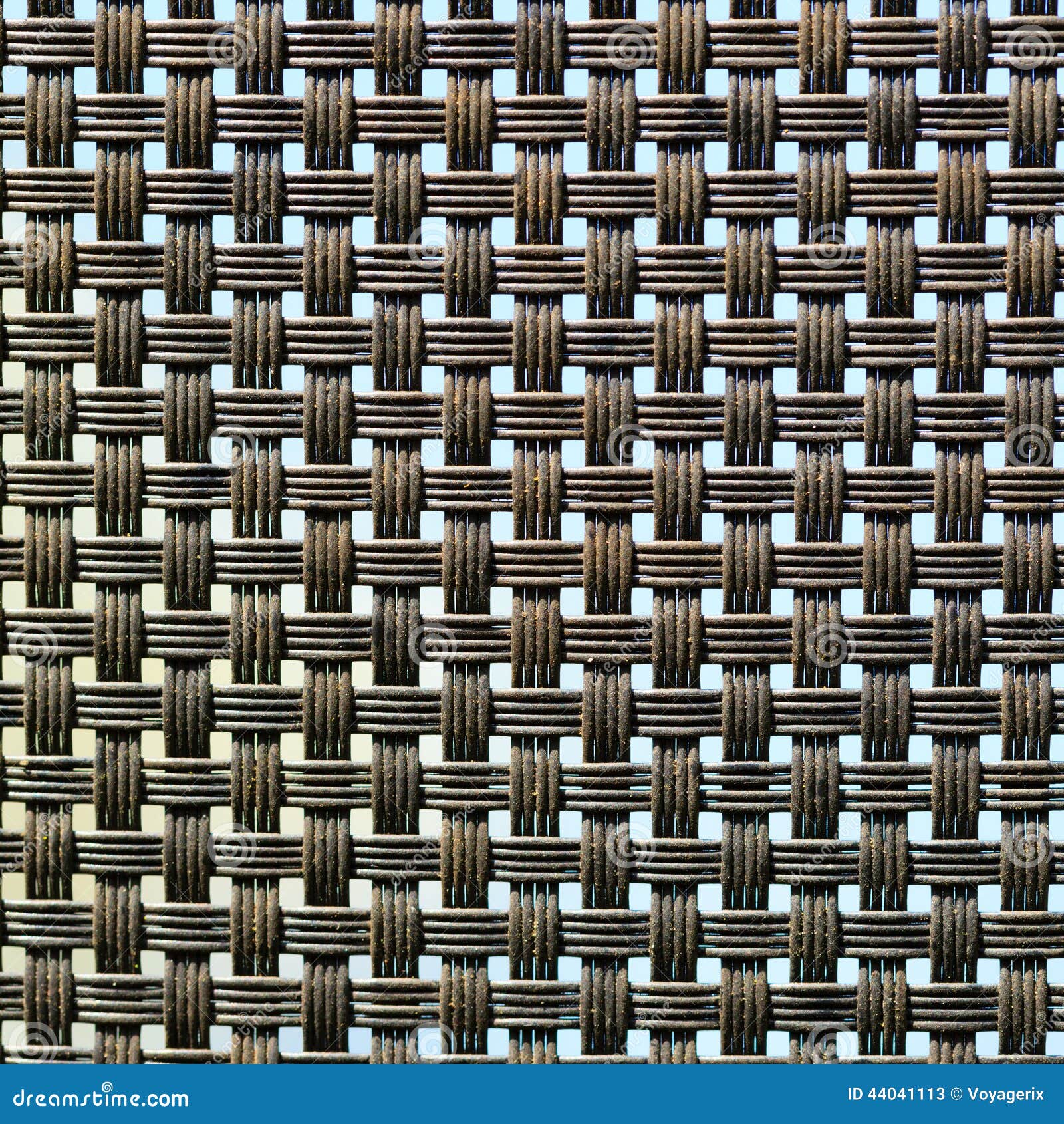 Black Plastic Weave As Woven Background Texture Stock Image - Image of ...