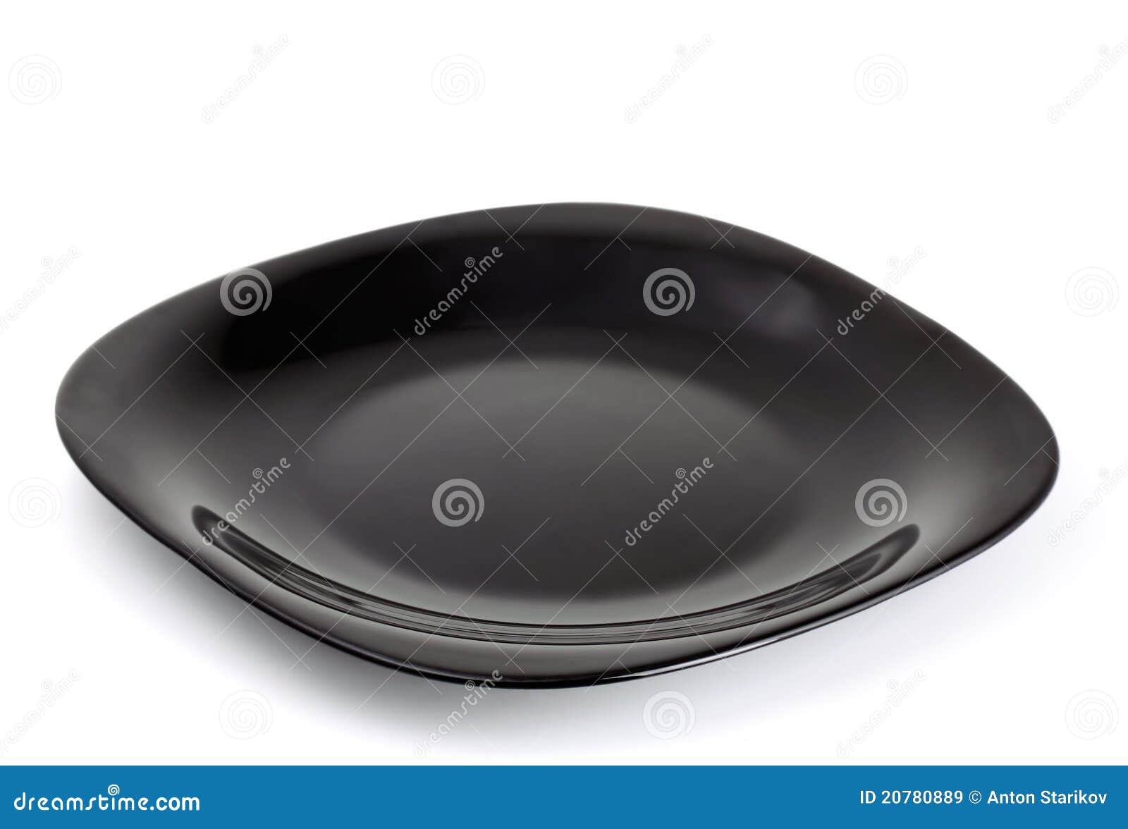 Black plate stock image. Image of closeup, meal, design - 20780889