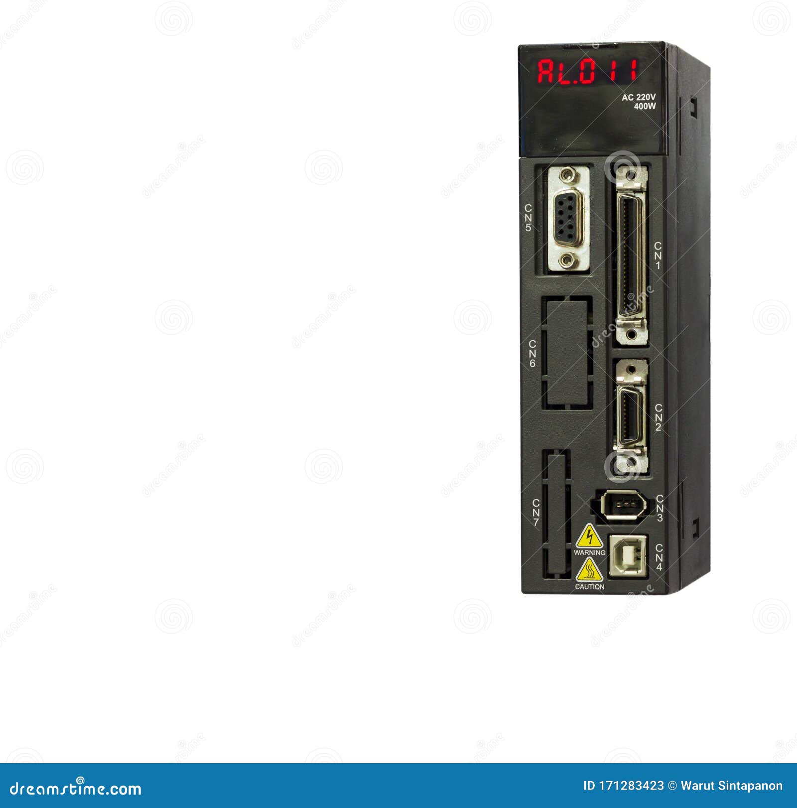 The Black PLC Controller For Industrial Machine Stock Image ...
