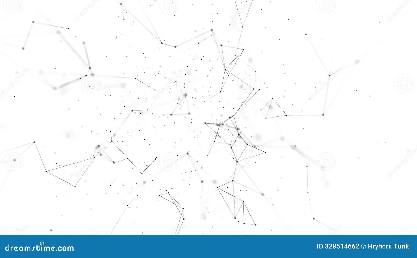 Black Plexus Lines and Dots on White Background Stock Illustration ...