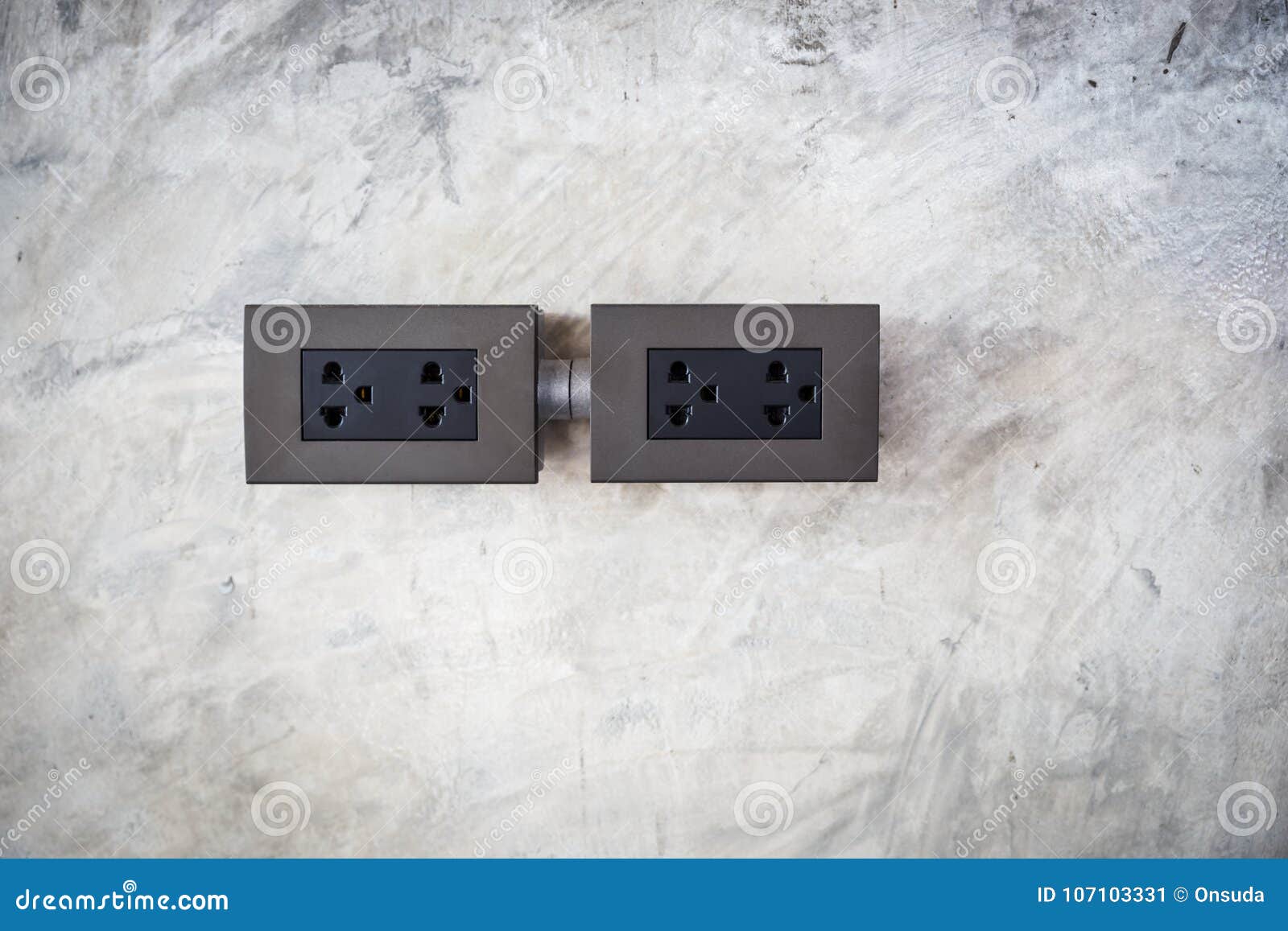 Plug socket on loft wall stock image. Image of international - 107103331