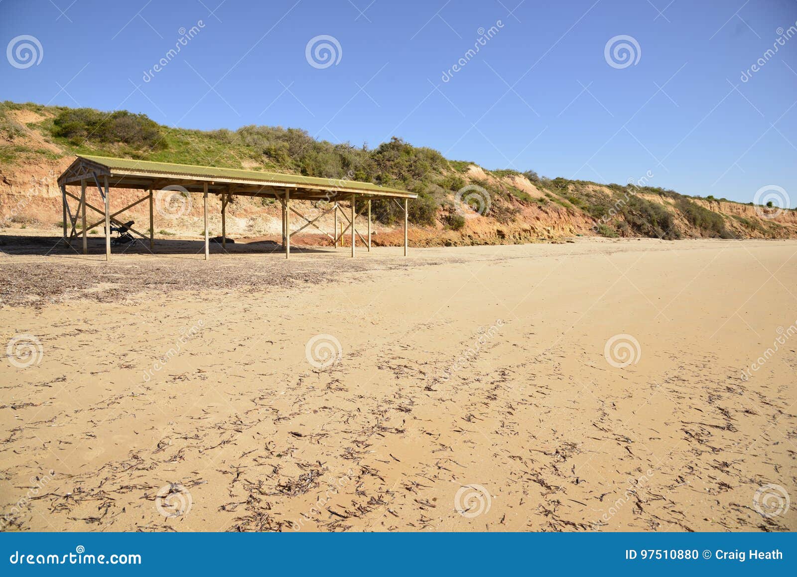 Black Point Sandy Beach stock photo. Image of point, adelaide - 97510880