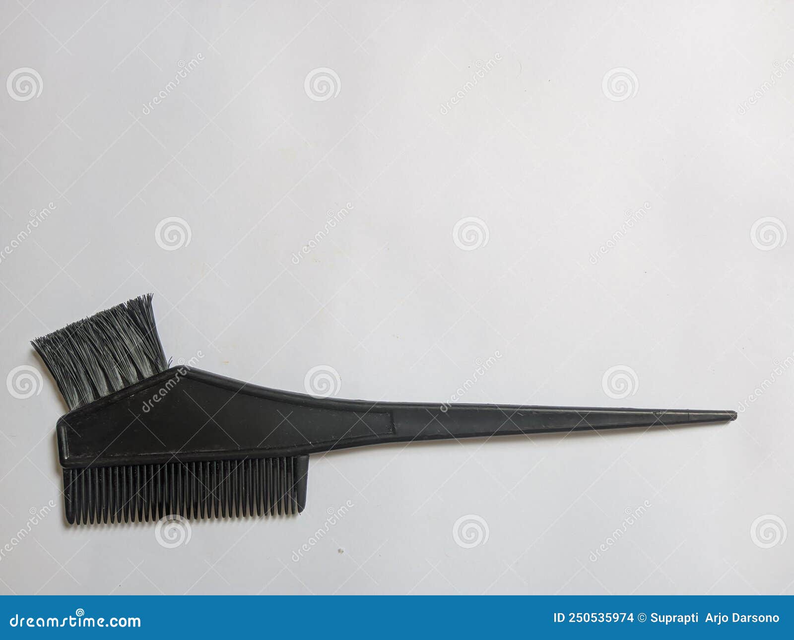 Black Polish Comb on a Plain White Background Stock Photo - Image of ...