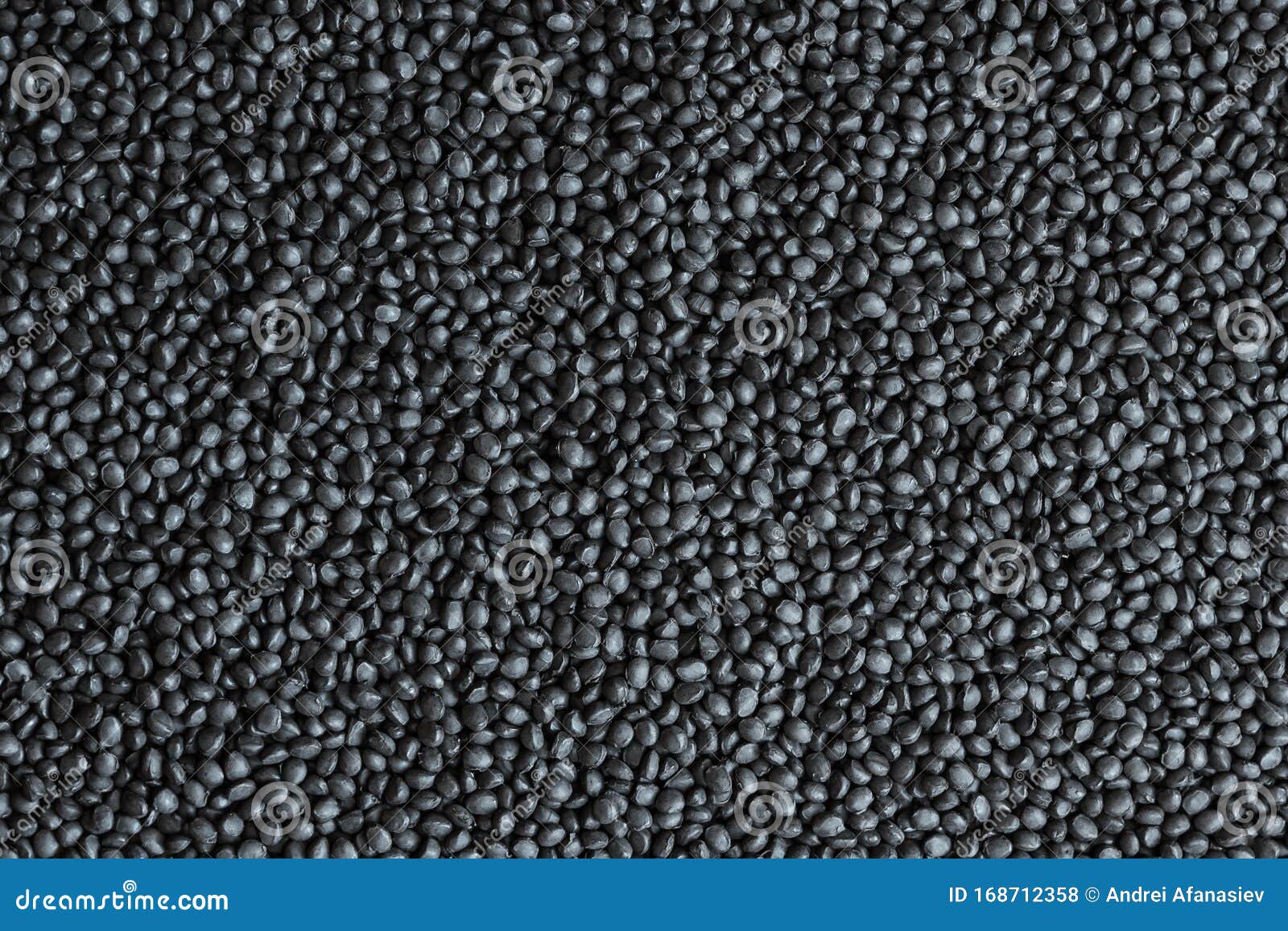 Black Polymer Particles On A White Background. Texture Stock Photo ...