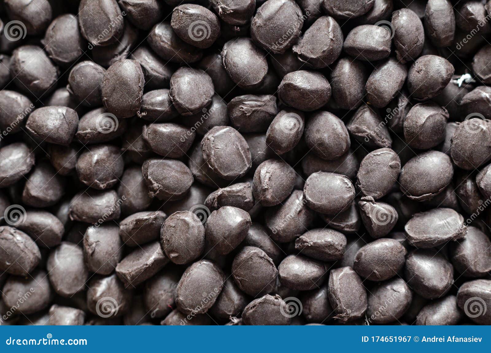 Black Polymer Dye in Granules, Background Texture Stock Image - Image ...
