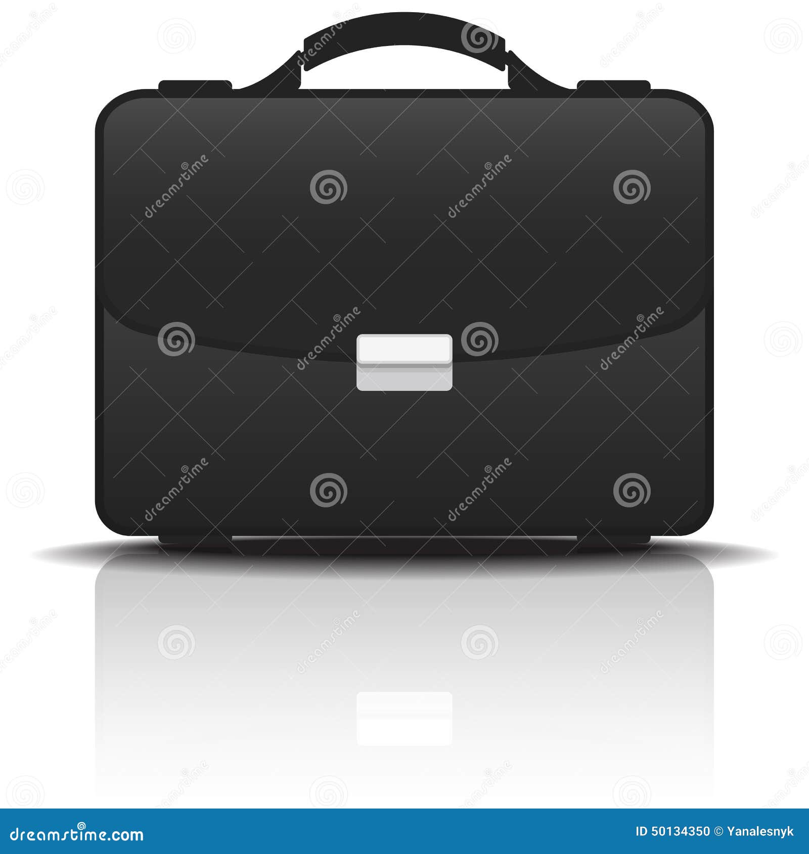 Black Portfolio Case, Vector Illustration Stock Vector - Illustration ...