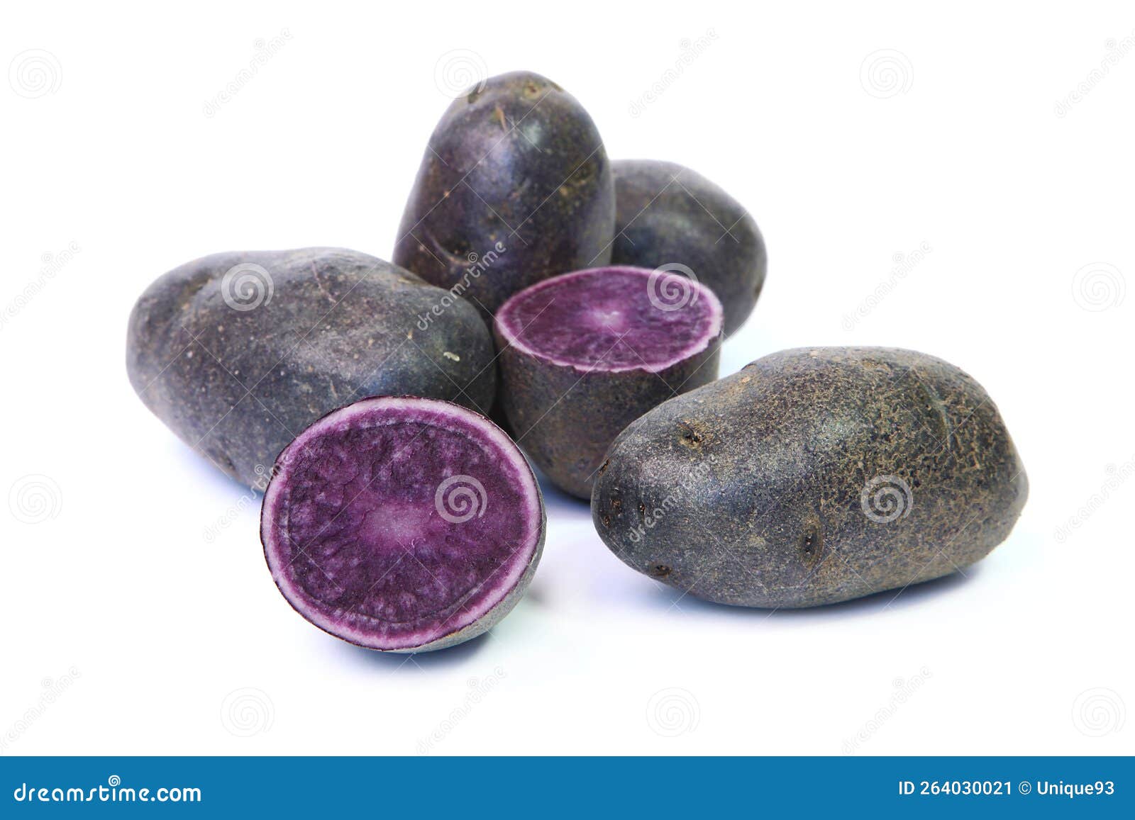 Black Potatoes of the Variety Plum Stock Image - Image of potatoes ...