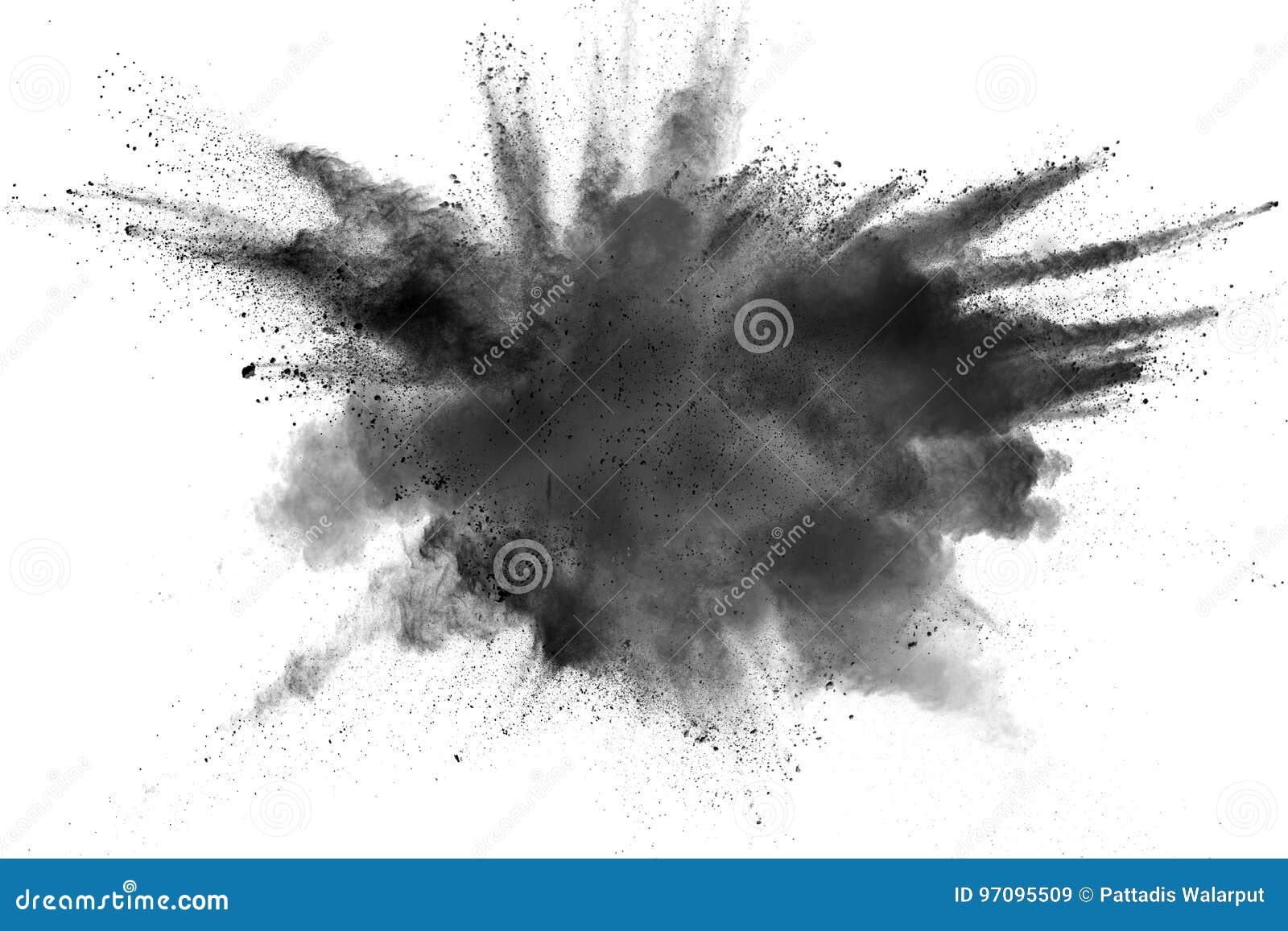 Black powder explosion stock image. Image of creative - 97095509