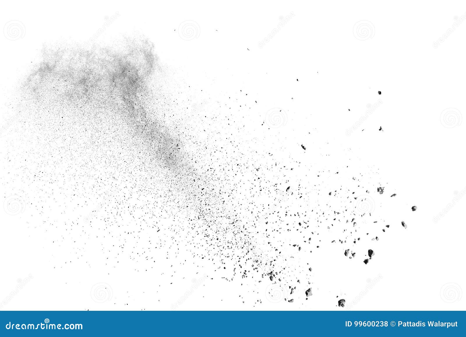 Black powder explosion stock photo. Image of elements - 99600238