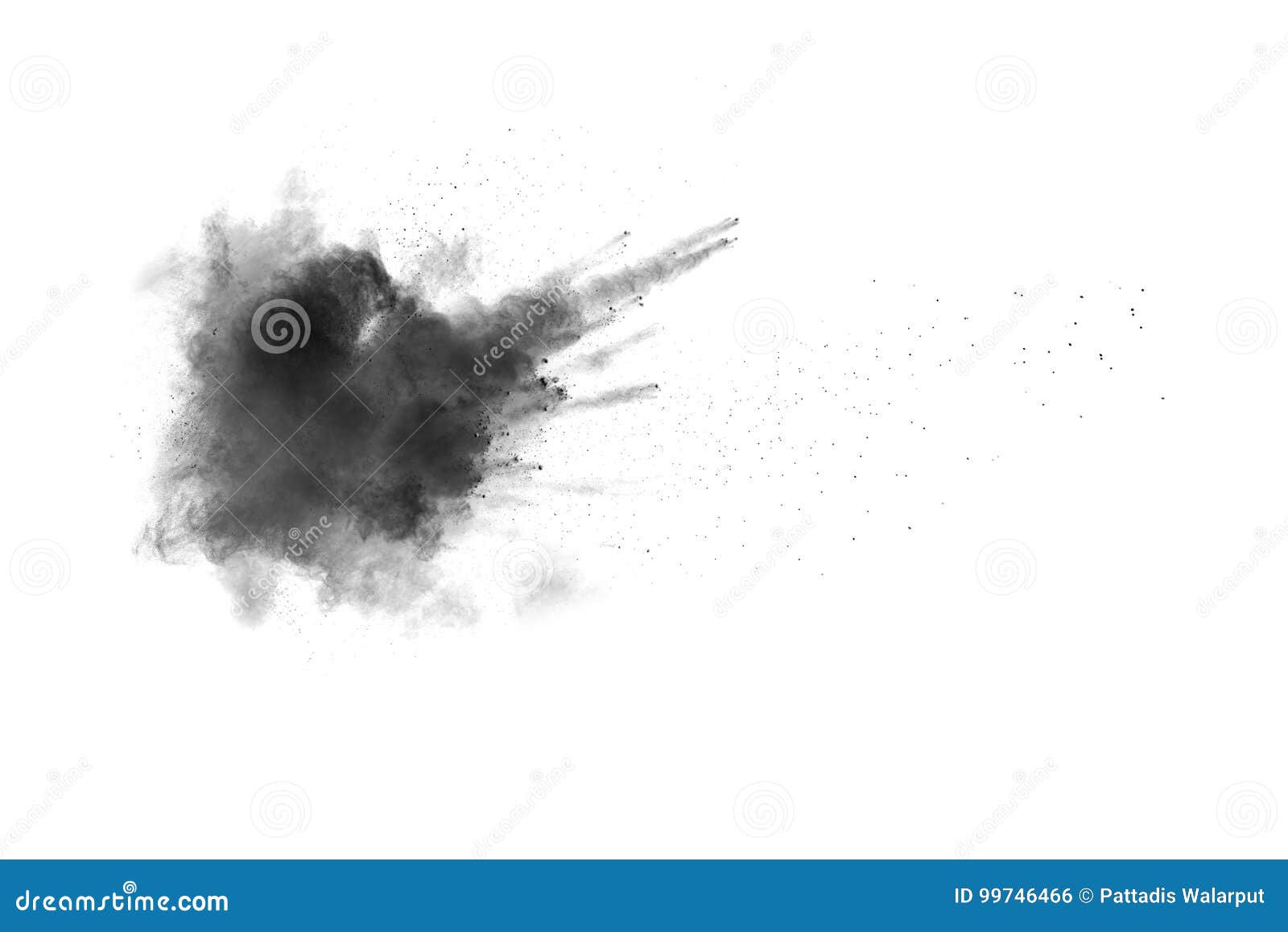 Black powder explosion. stock photo. Image of black, explode - 99746466