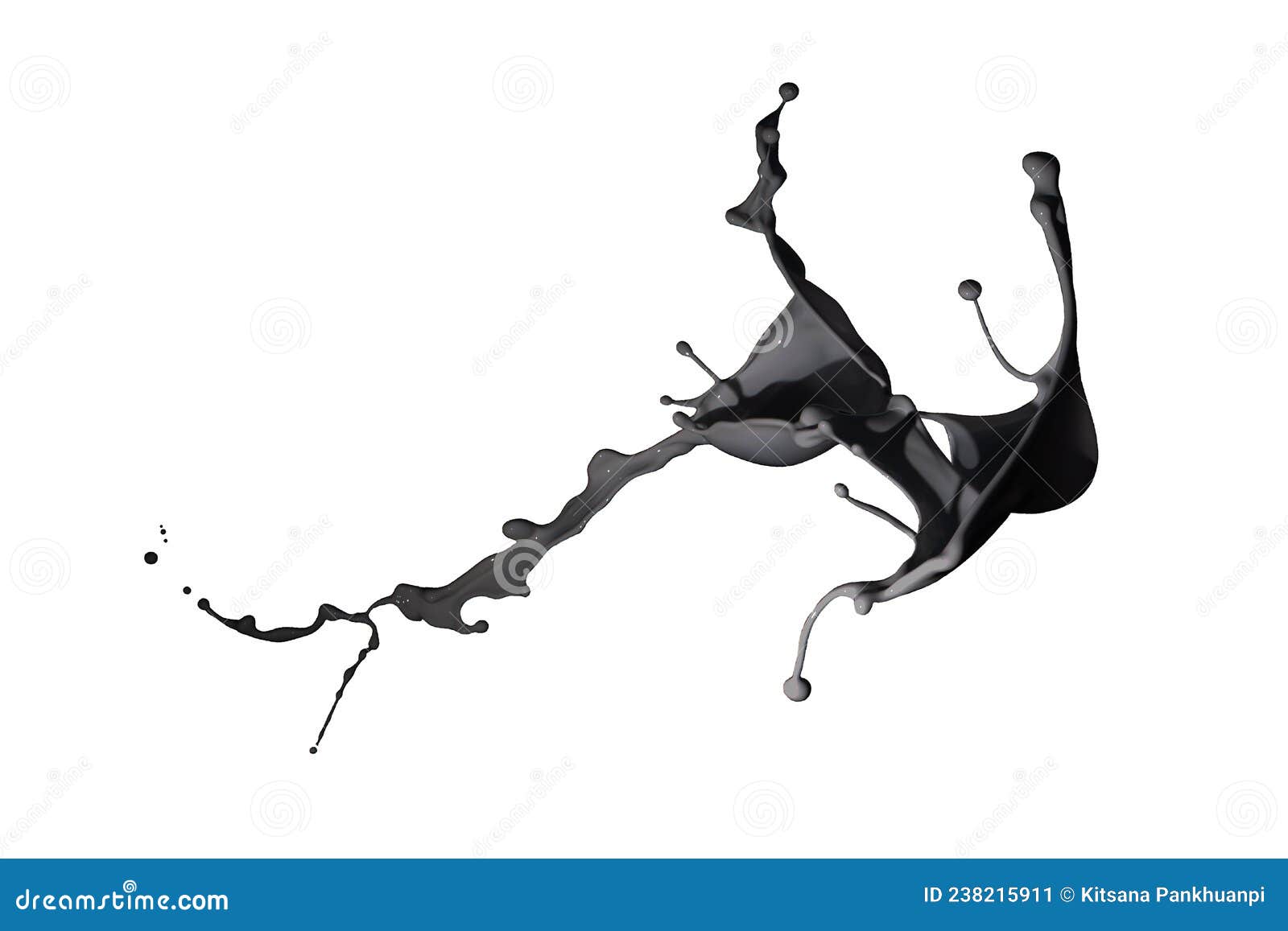 Black Powder Explosion on White Background. Stock Image - Image of ...