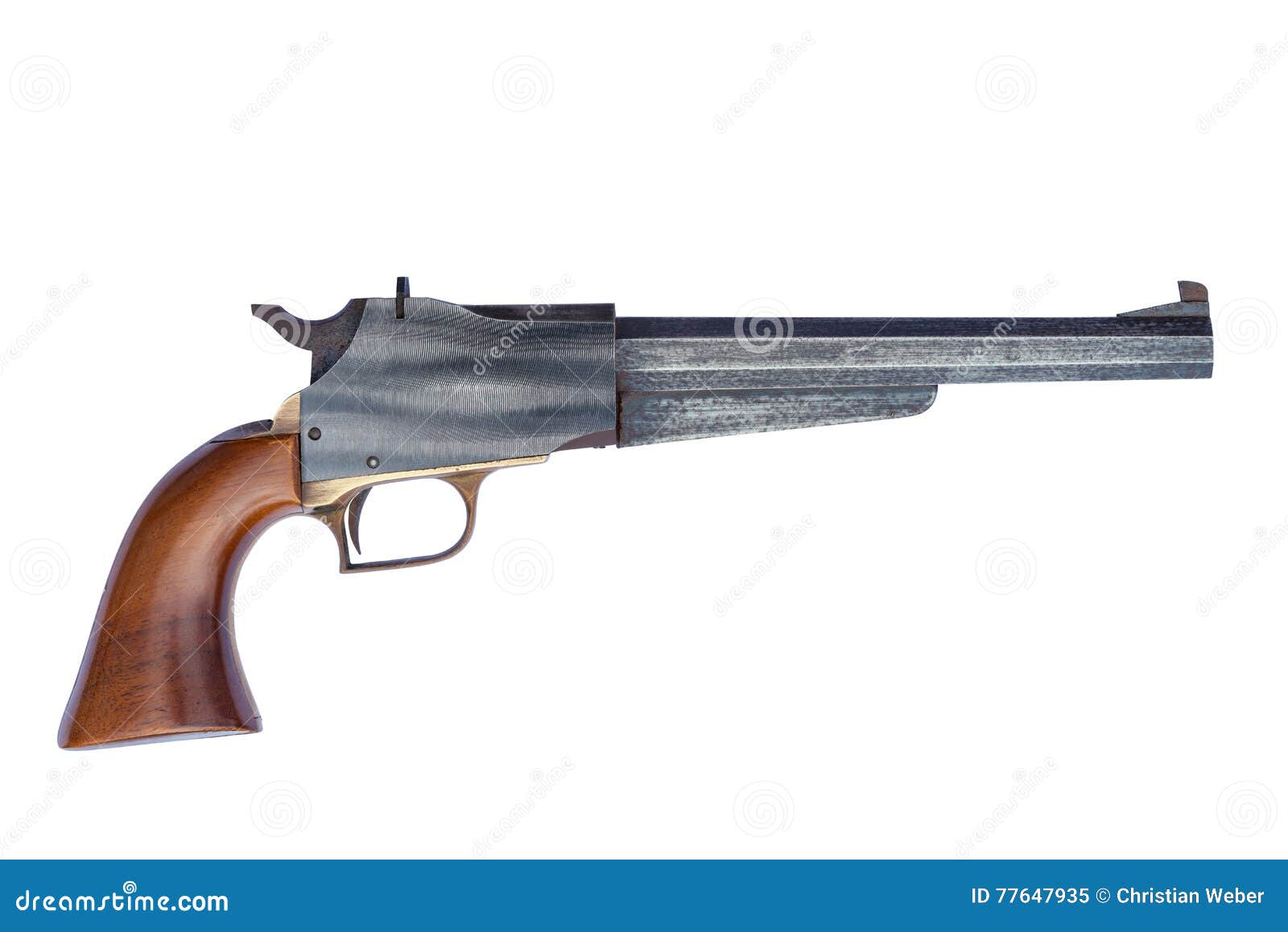 Black Powder Muzzle Loader Pistol Stock Image - Image of loud, loader ...